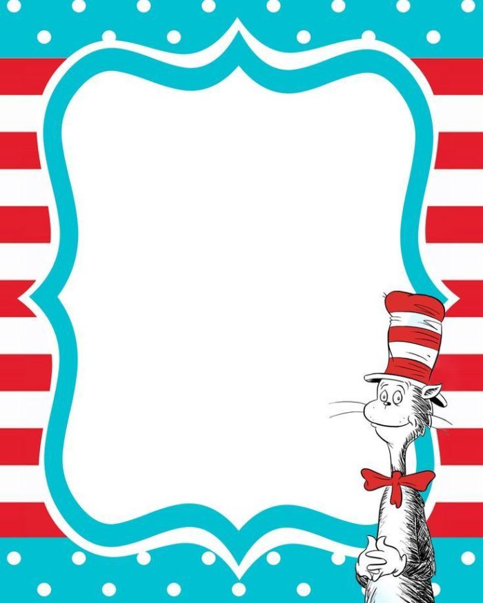 Dr Seuss Free Printable Invitation Templates